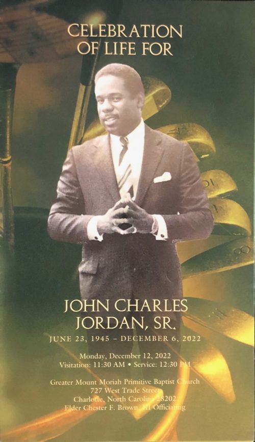 Charles Jordan, Former Par Busters Golf Group Member Remembered ...