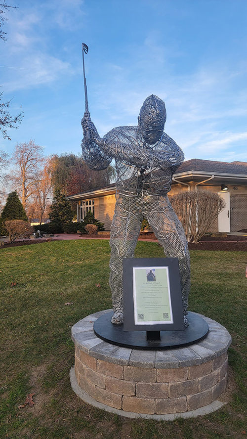 WILLIAM POWELL, GOLF COURSE PIONEER HONORED WITH MINERVA STATUE ...